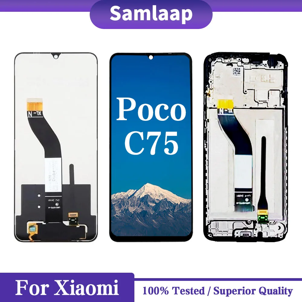 New for Xiaomi Poco C75 LCD Display Touch Screen Digitizer Assembly C75 ...