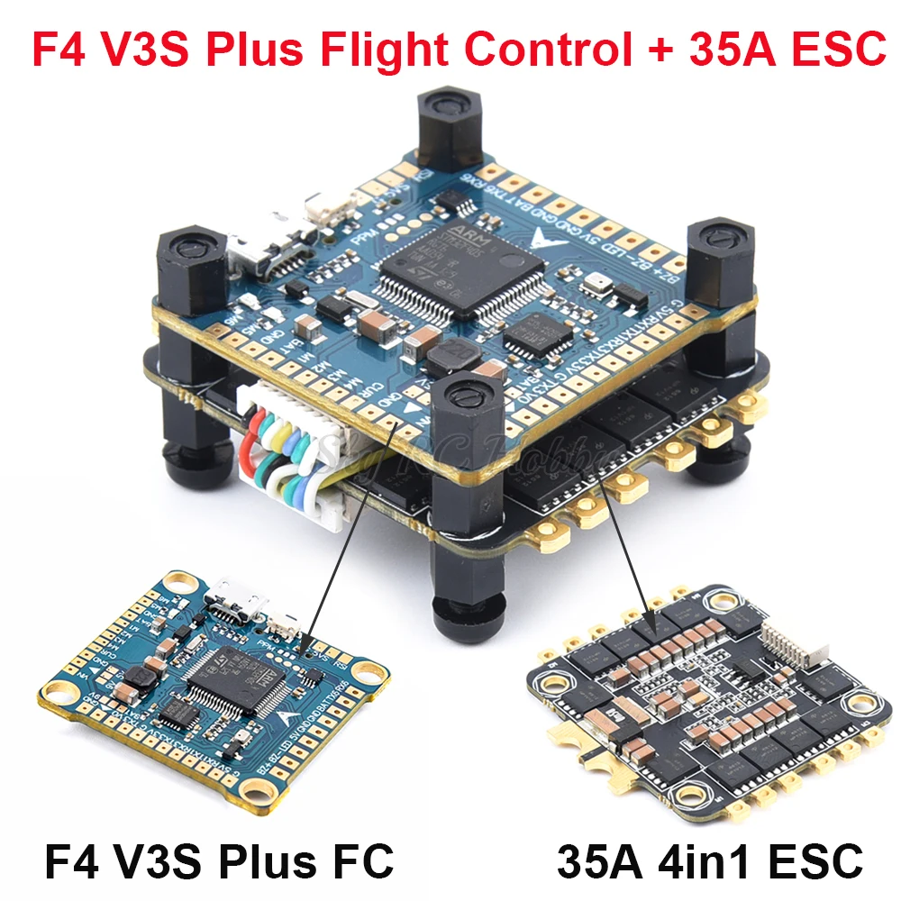 F4 PRO V2 FC / F4 V3S Plus Flight Controller + 30A 4in1 ESC / 45A / 35A ...