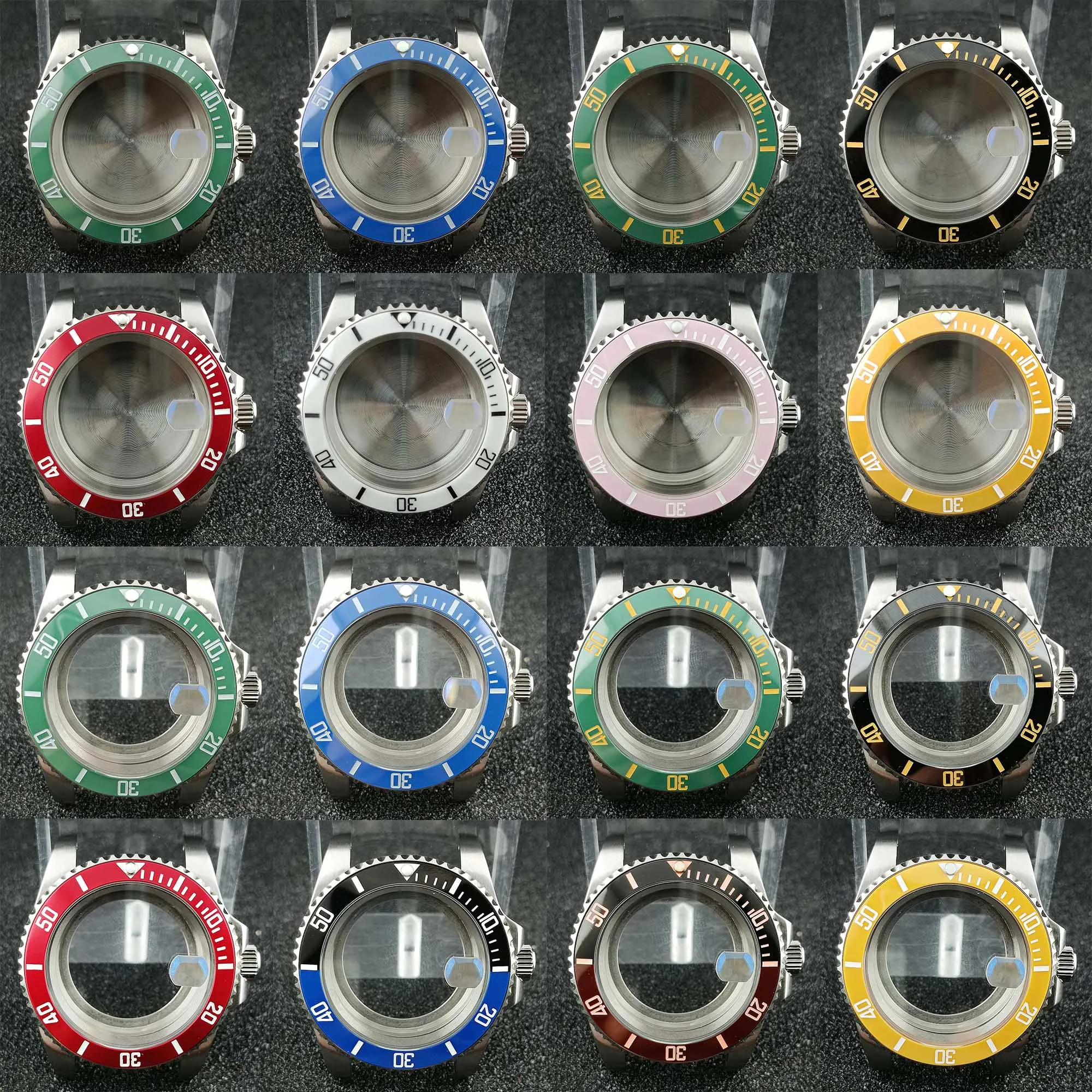 40mm-Submariner-Cases-Men-s-Watch-Ceramic-Bezel-Stainless-Steel ...