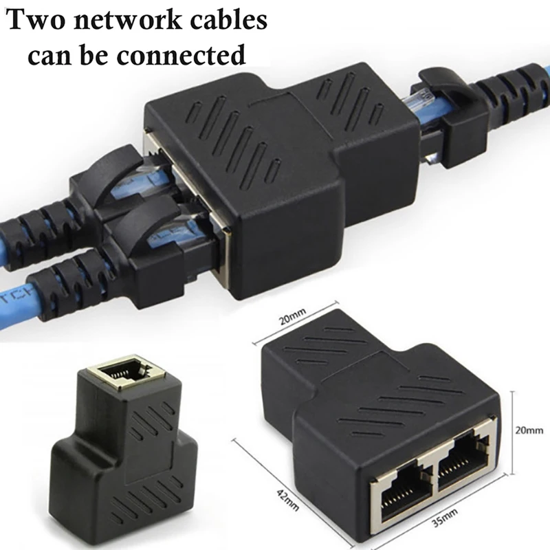 Network-Rj45-Cable-Port-Network-Cable-Splitter-Extender-Plug-Adapter ...
