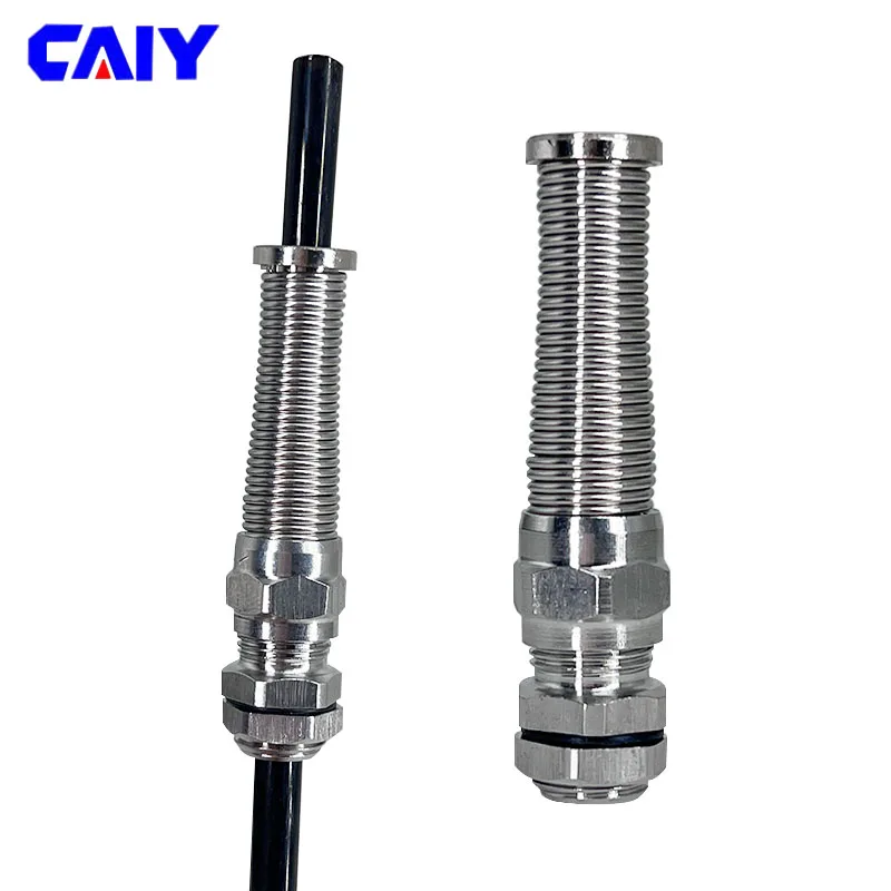 304 Stainless Steel Stress Relief Bend Protection Metric Metal Cable ...