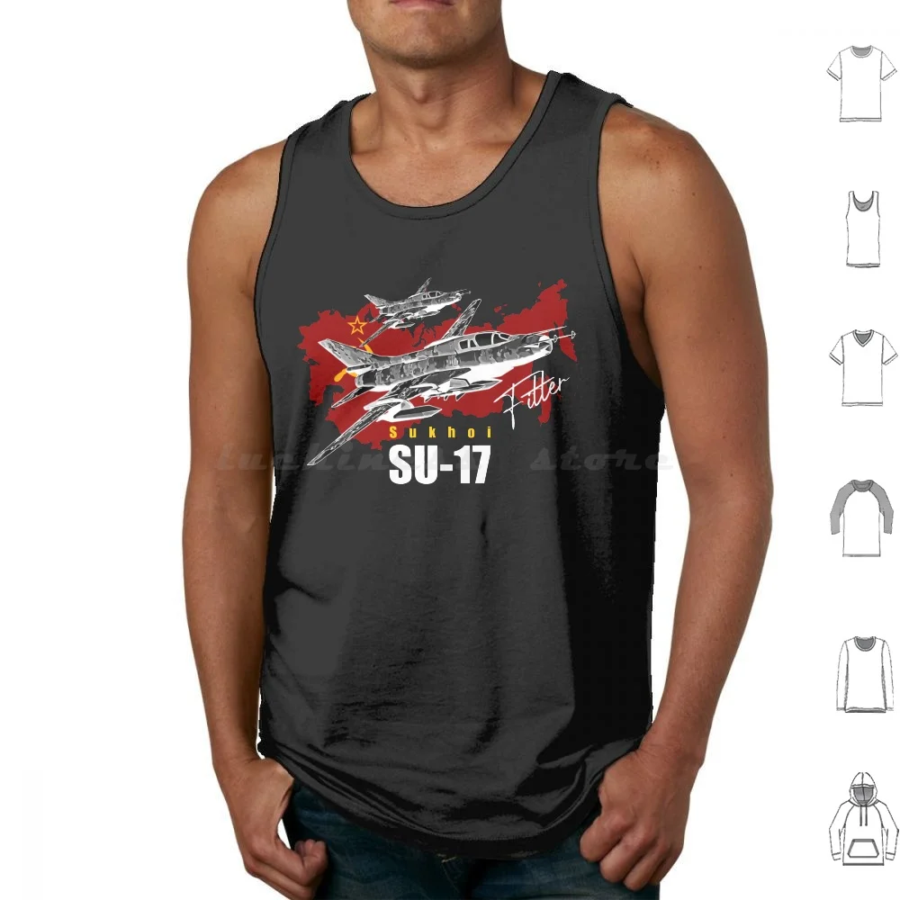Sukhoi-Su-17-Vintage-Soviet-Fighterjet-Tank-Tops-Vest-Sleeveless-Su-17 ...