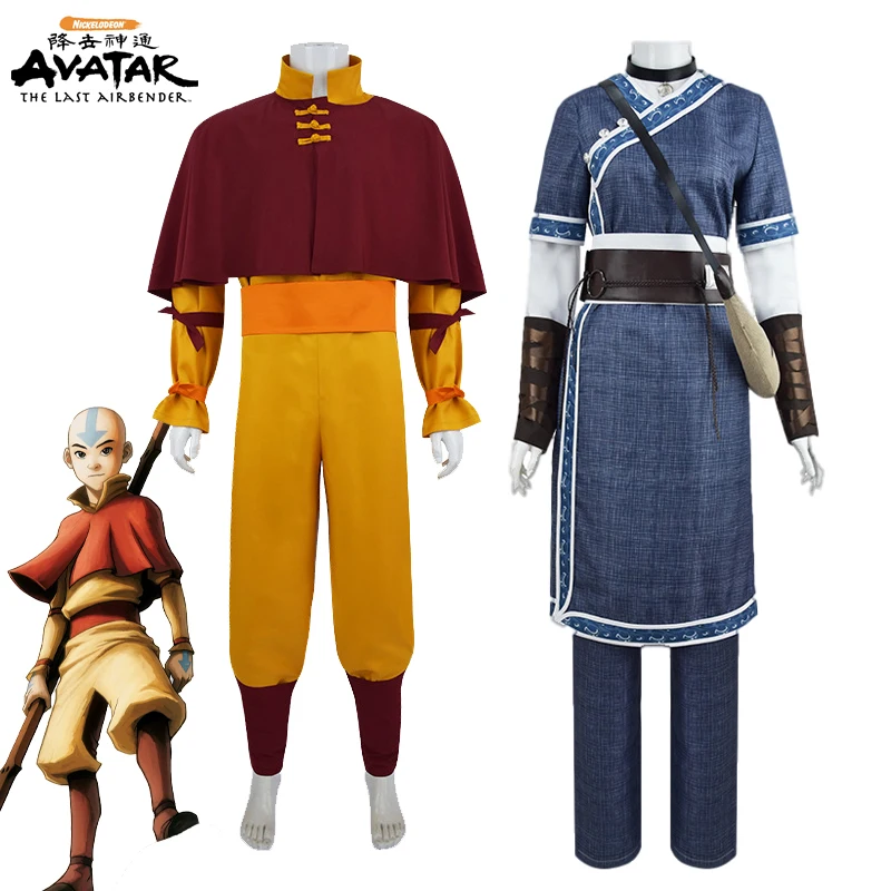 Avatar-The-Last-Airbender-Avatar-Aang-Katara-Cosplay-Costume-Kids ...