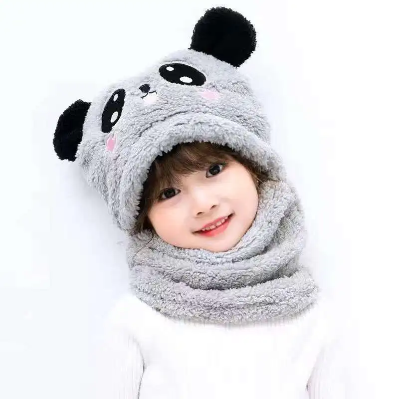 Winter-Children-Hat-Plus-Fleece-Kids-Caps-Cartoon-Hat-For-Girls-Boys ...