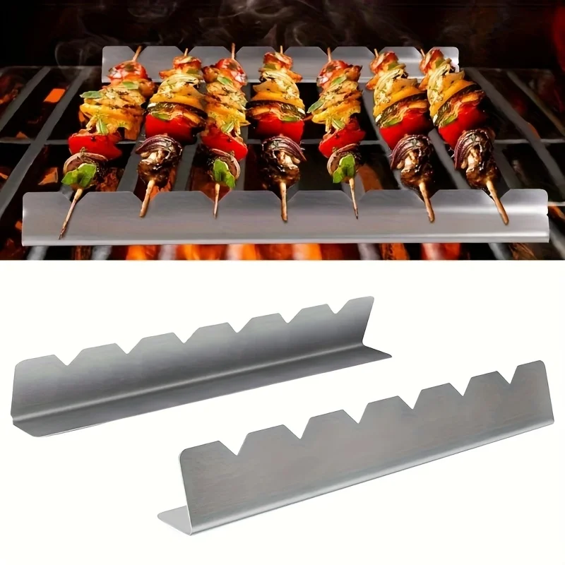 2pcs Kebab Rack Kebab Stands Skewer Holders Universal Suitable for ...
