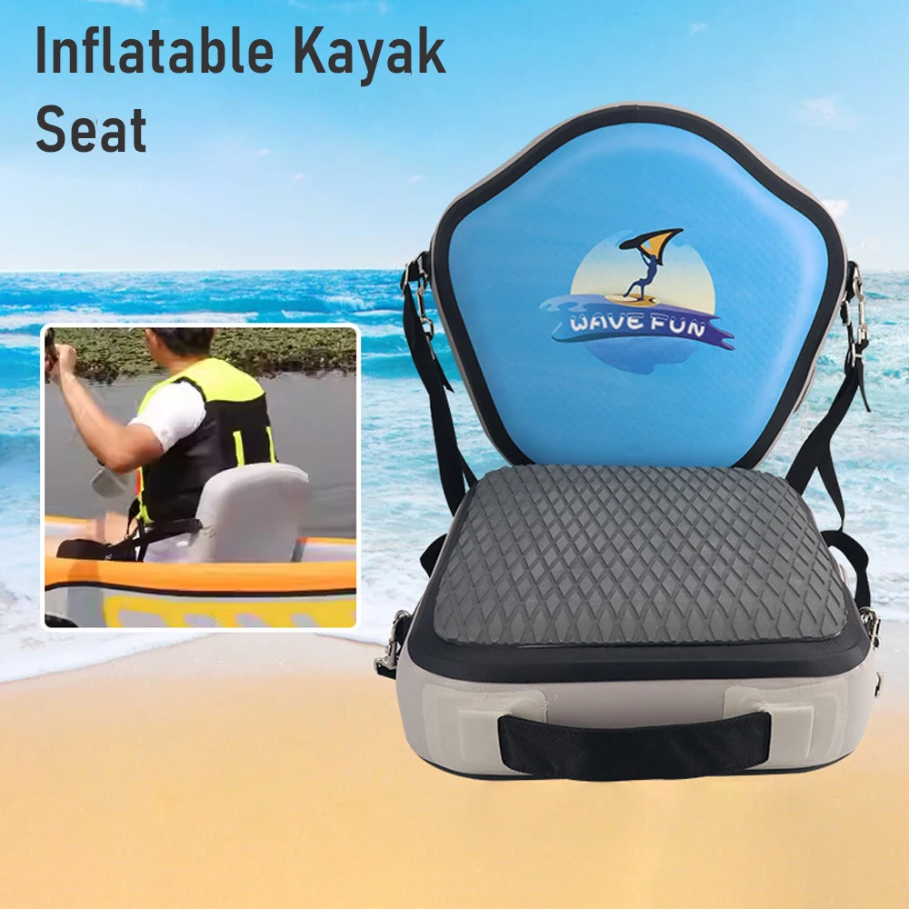Inflatable-Kayak-Seat-with-Back-Support-Adjustable-Canoe-Backrest-Seat ...