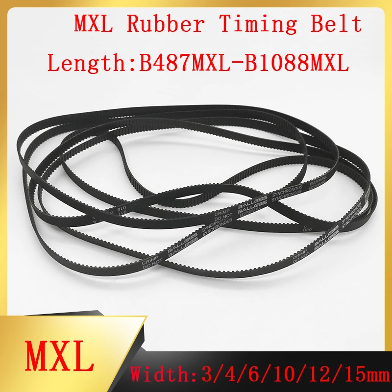 1-MXL-Timing-Closed-loop-Rubber-Trapezoidal-Tooth-Synchronous-Belt ...