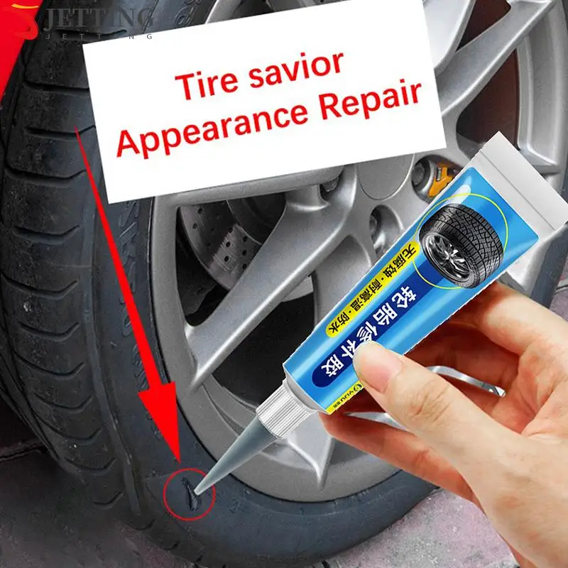 Black Tyre Repair Instant Car Tire Repair Glue Liquid Strong Rubber Glues Wear-resistant Rubber ...