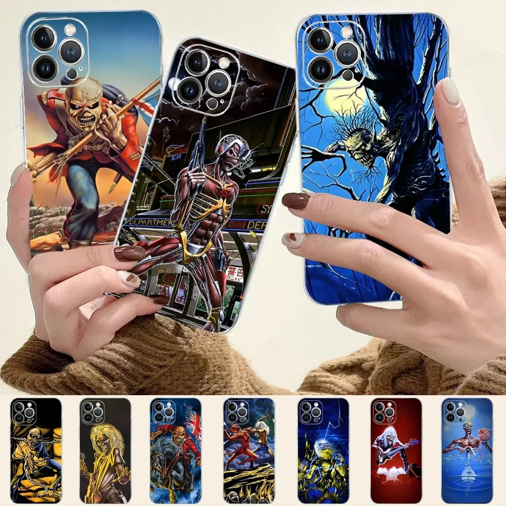 S-Skele-ton Rock-Band Phone Case For iPhone 14 11 12 13 Mini Pro XS Max ...