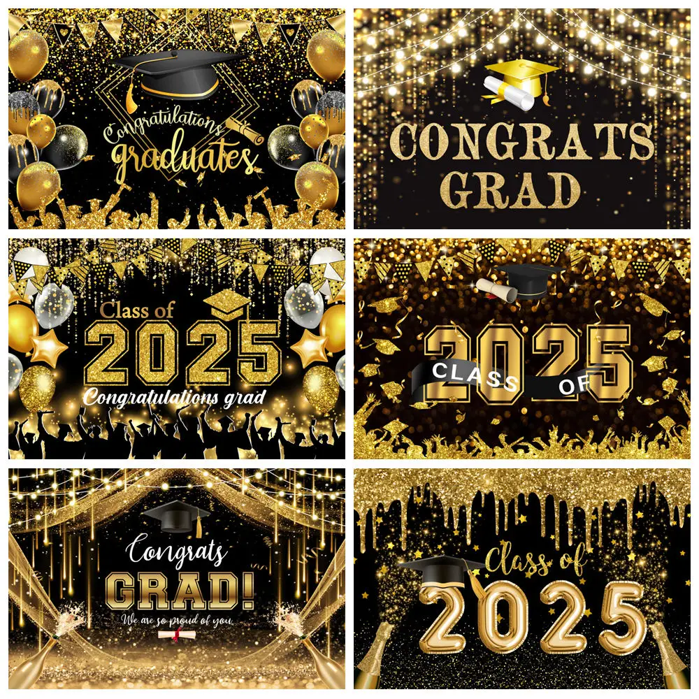 2025 Graduation Theme Photography Background Party Decoration Bachelor ...