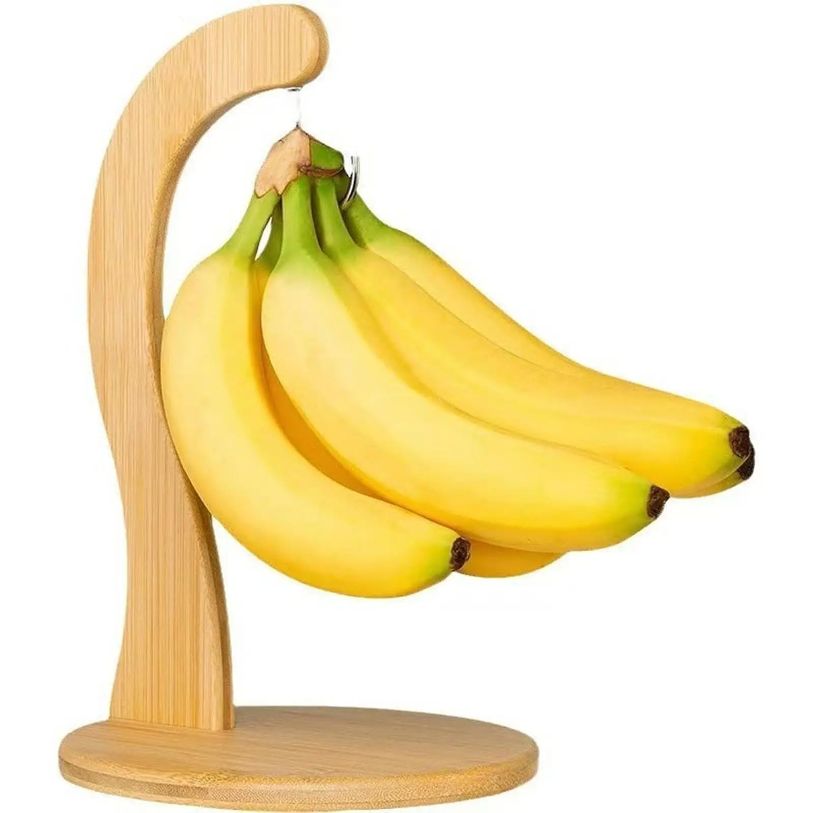 Bamboo Banana Holder with Hook Keeps Fruits Fresh,Decorative,Banana ...