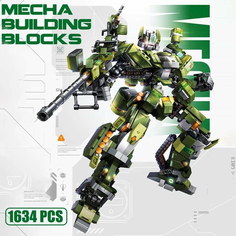 MOC-New-Mecha-Warrior-Building-Blocks-Tank-Transformation-Robot-Armor ...