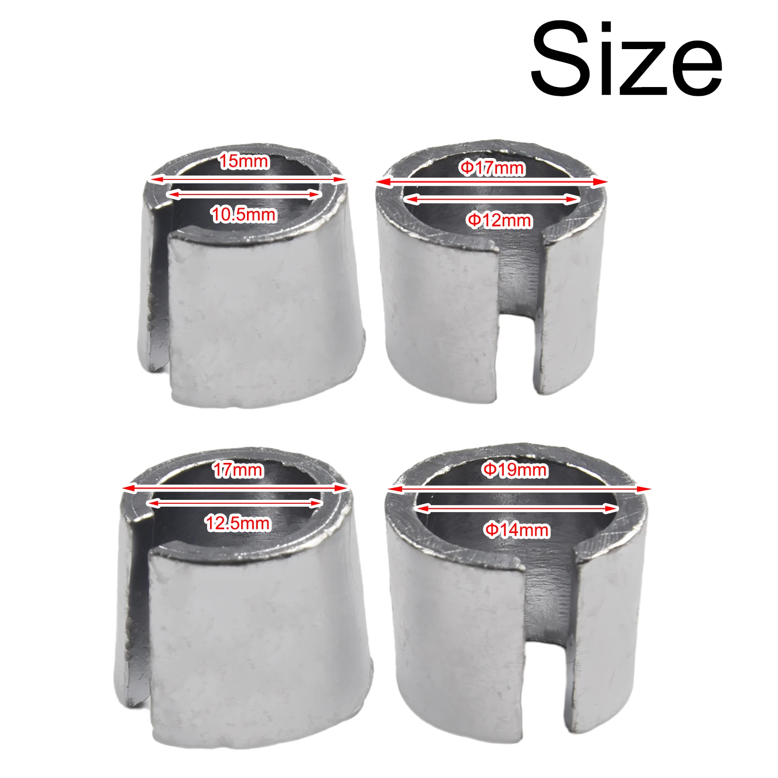 2-Pairs-Battery-Terminals-Converters-Post-Adapters-Sleeves-Dpositive ...