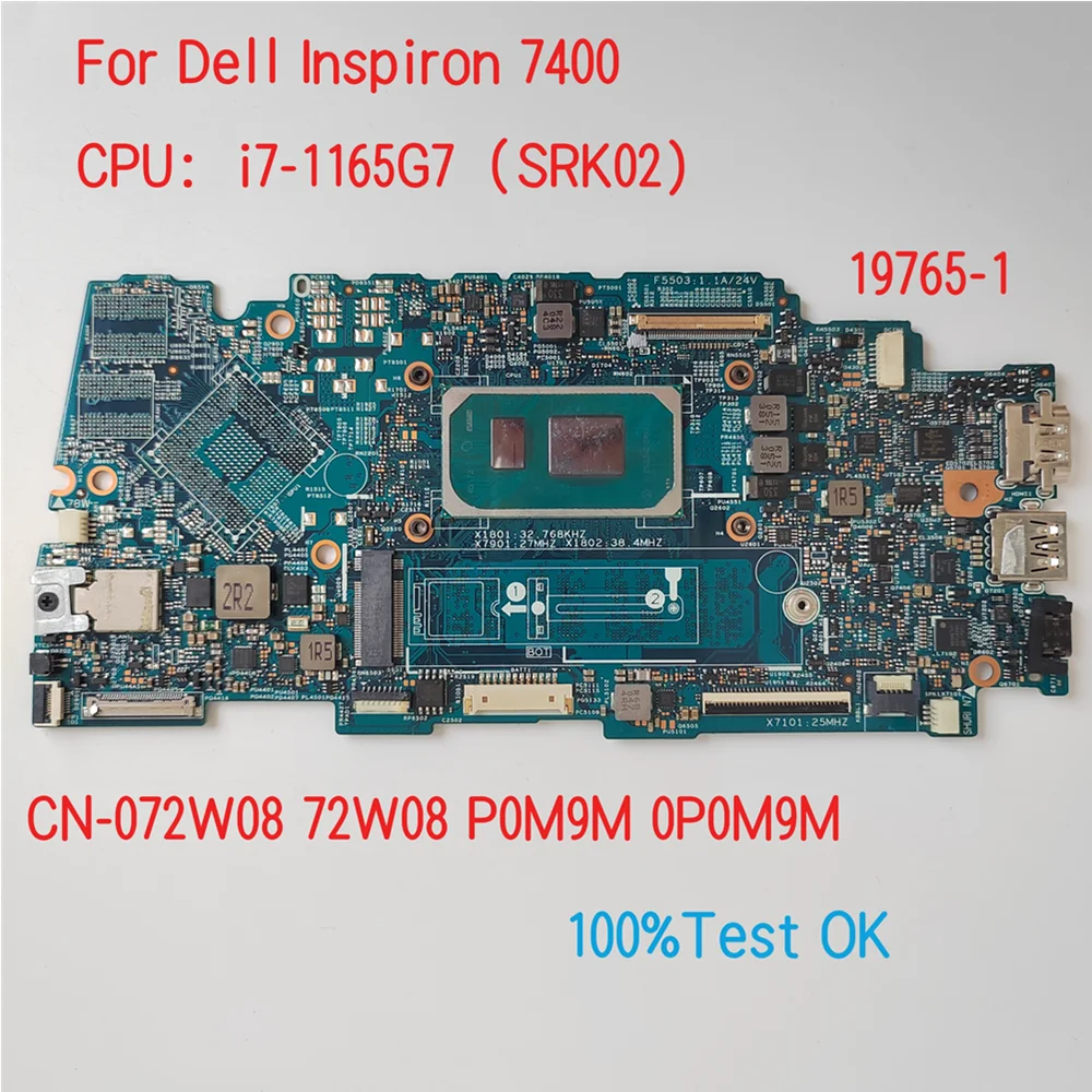 19765-1-For-Dell-Latitude-7400-Laptop-Motherboard-With-CPU-i5-i7-CN ...
