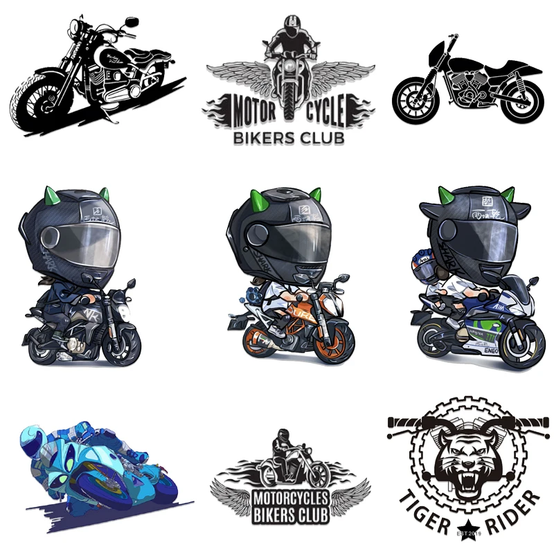 Clothing Thermoadhesive Patches Motorcycle Iron on Patches for Clothing ...