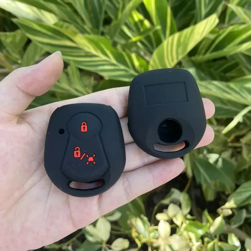 2-Buttons-Silicone-Car-Key-Cover-Case-Protective-Skin-Shell-Rubber-Set ...