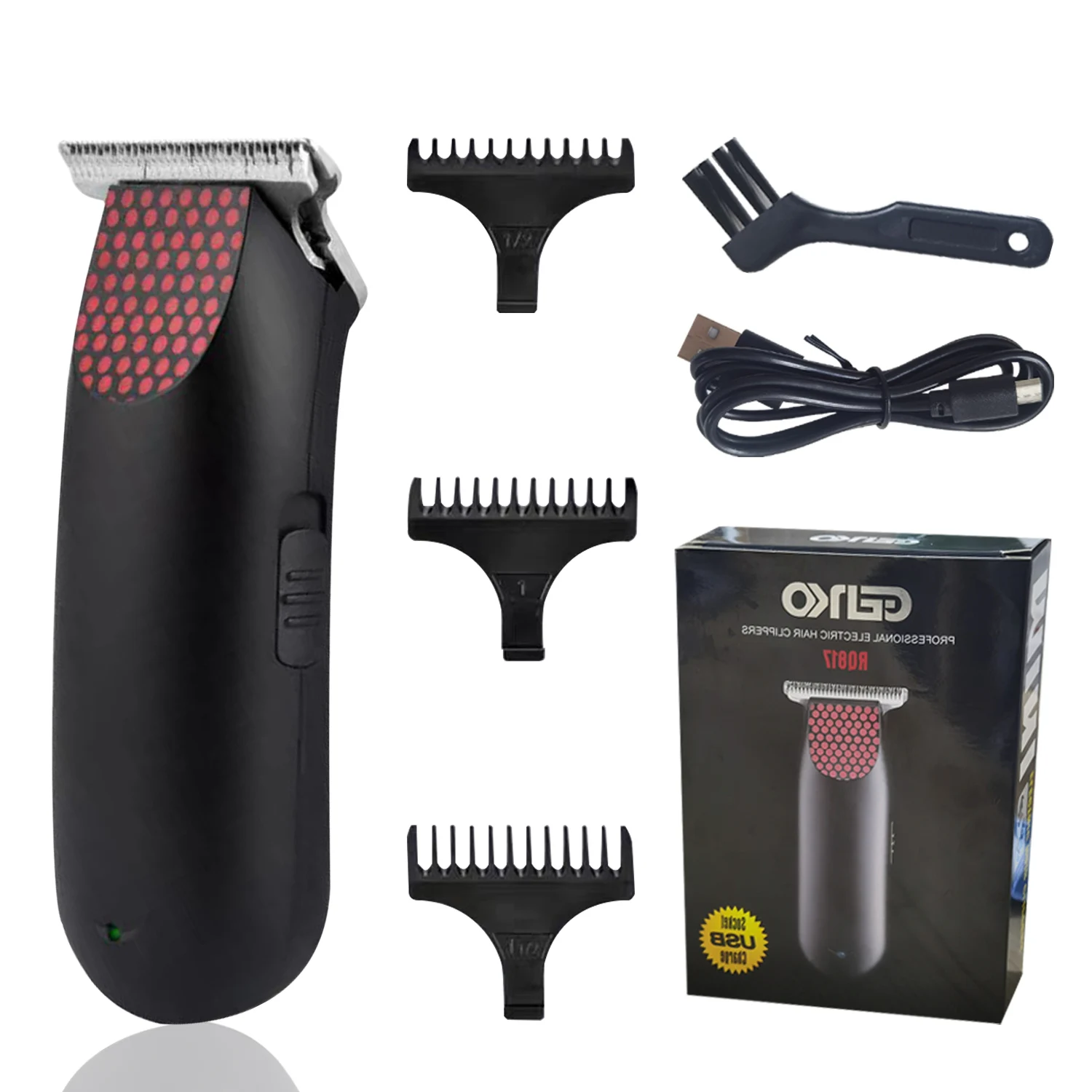 Professional Pocket Cordless Hair Clipper Hair Trimmer Mini Portable ...