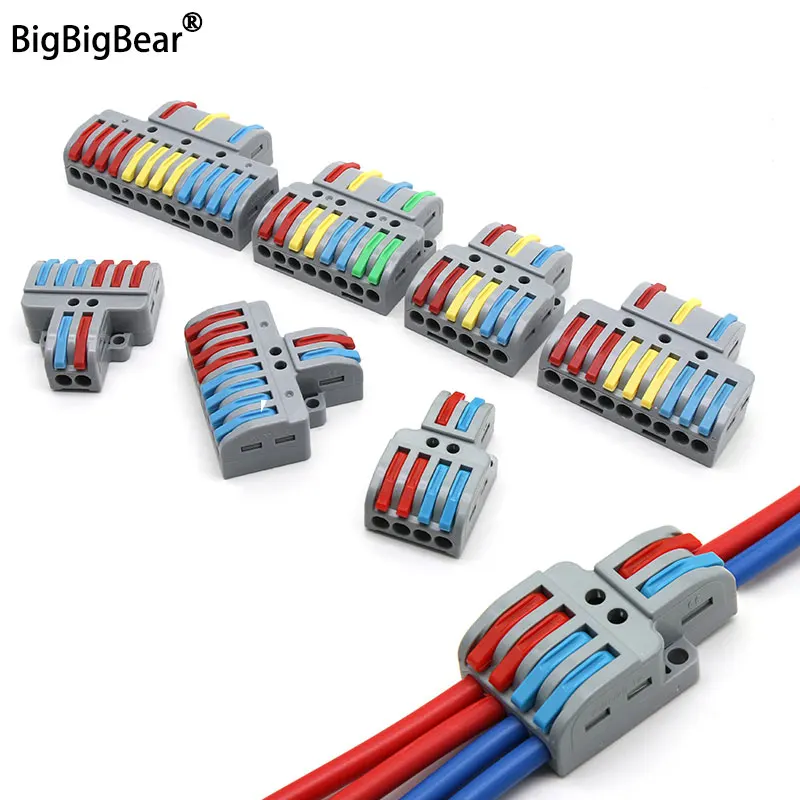 5/10/50/100pcs Push in Electrical Wire Connector Terminal Block ...