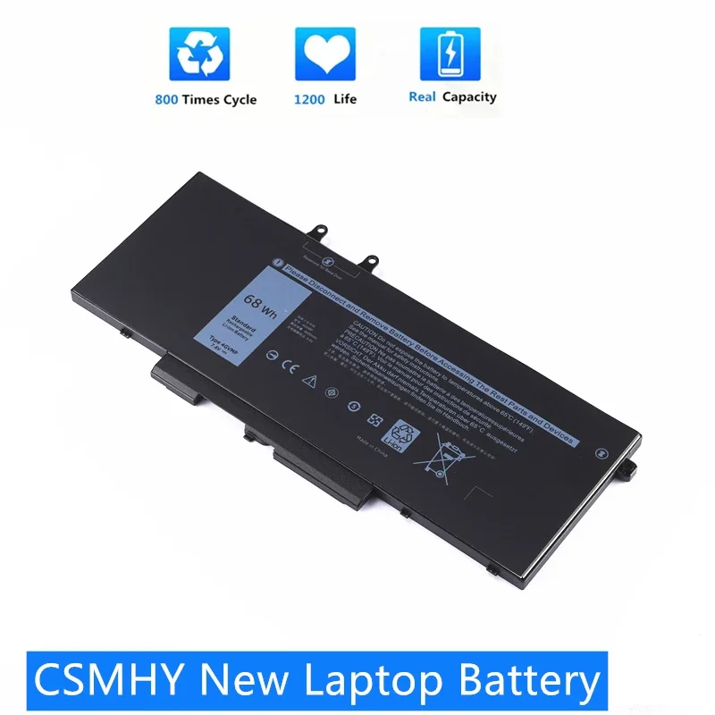 CSMHY 68Wh 4GVMP Laptop Battery For Dell Latitude 5400 5500 Precision ...