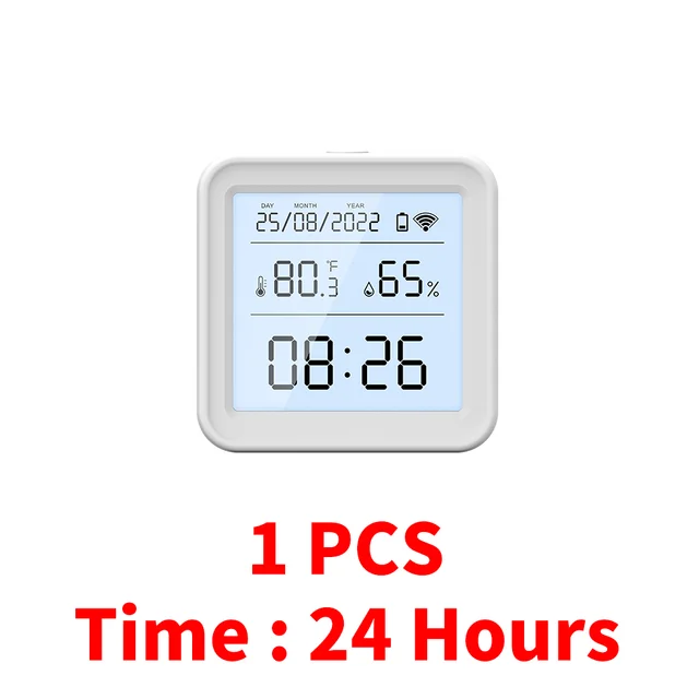Tuya WIFI Temperature Humidity Sensor Hygrometer Thermometer Smart Home Backlight Smart Life ...