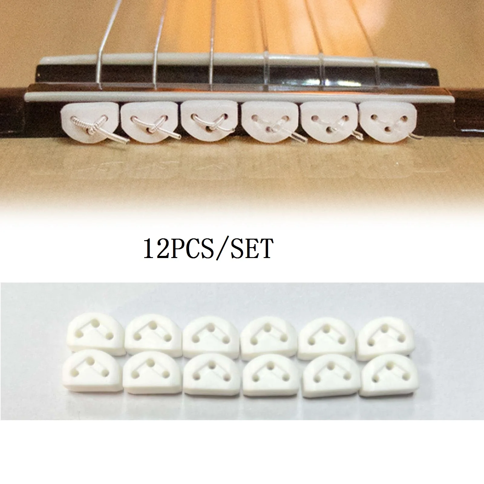 12PCS/Set Classical Guitar String Retainer String Guide String Buckle ...