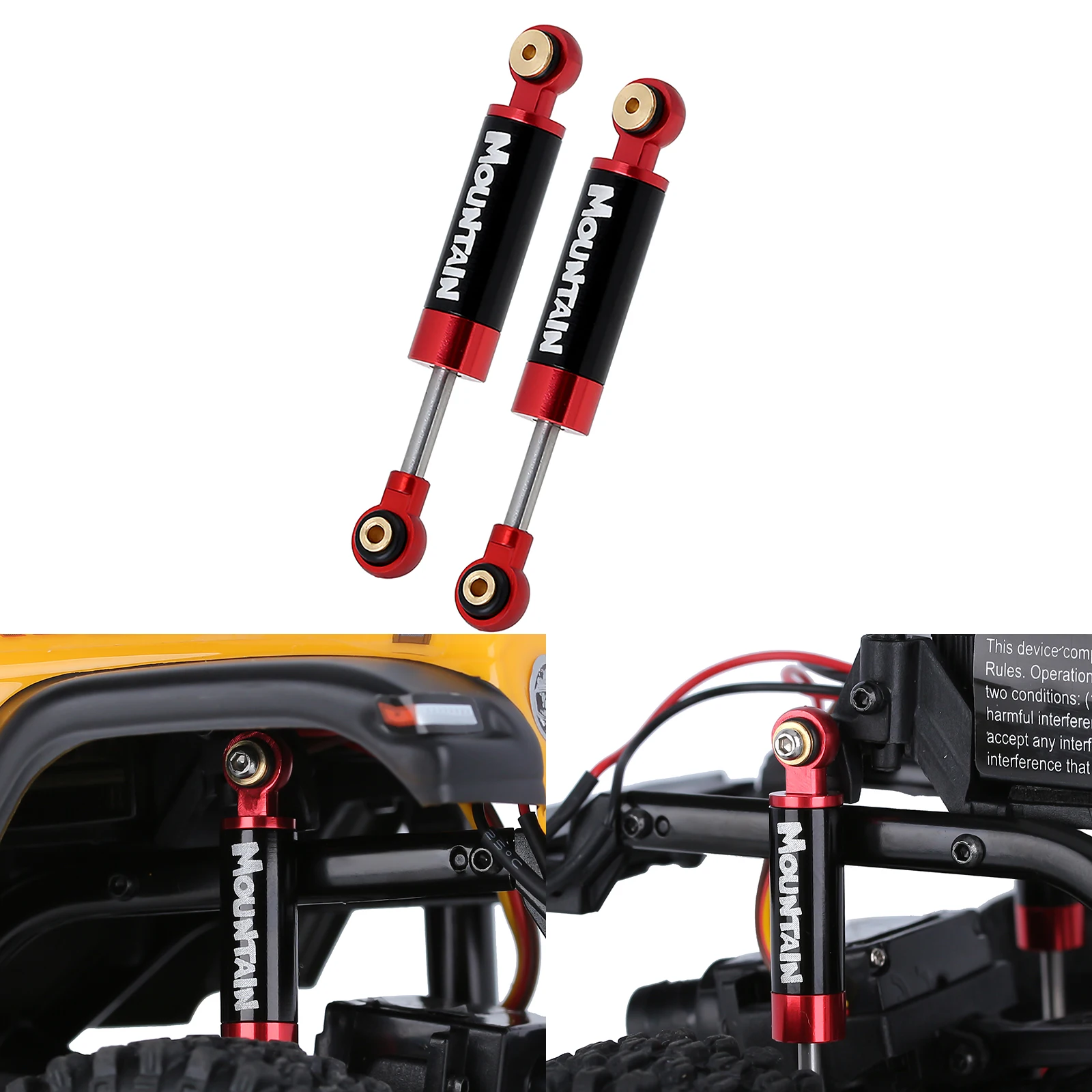Kinetic Double Barrel Shock Scx24 | Shock Absorber Rc Crawler - 2pcs ...