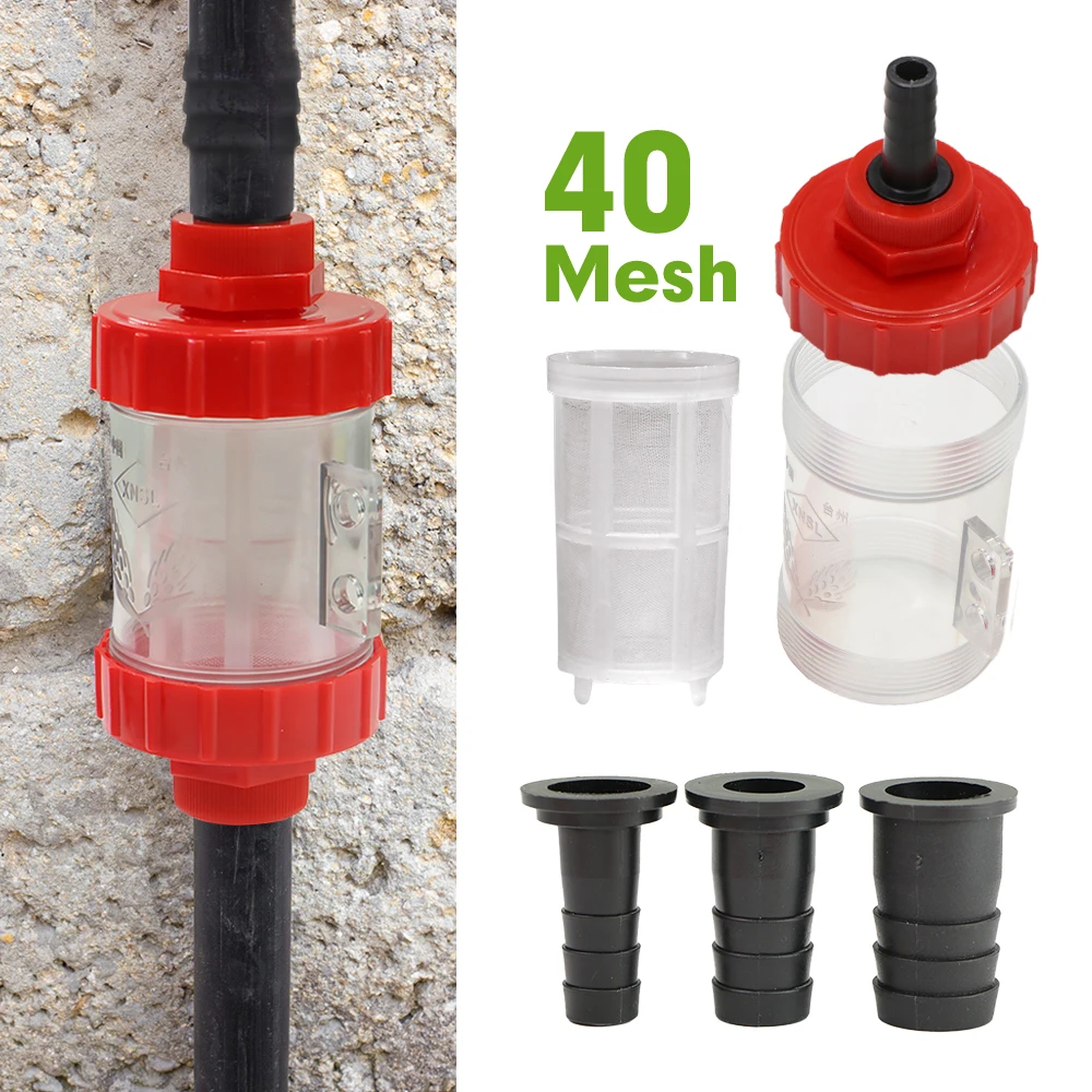 40mesh-15-20-25mm-Garden-Hose-Filter-Adapter-Prefilter-Impurities ...
