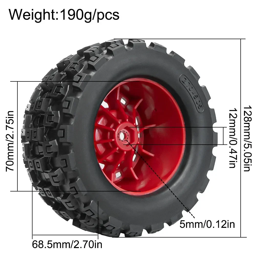 RC model car 2.8-inch 1/10 large tire MX28 chocolate tread off-road ...