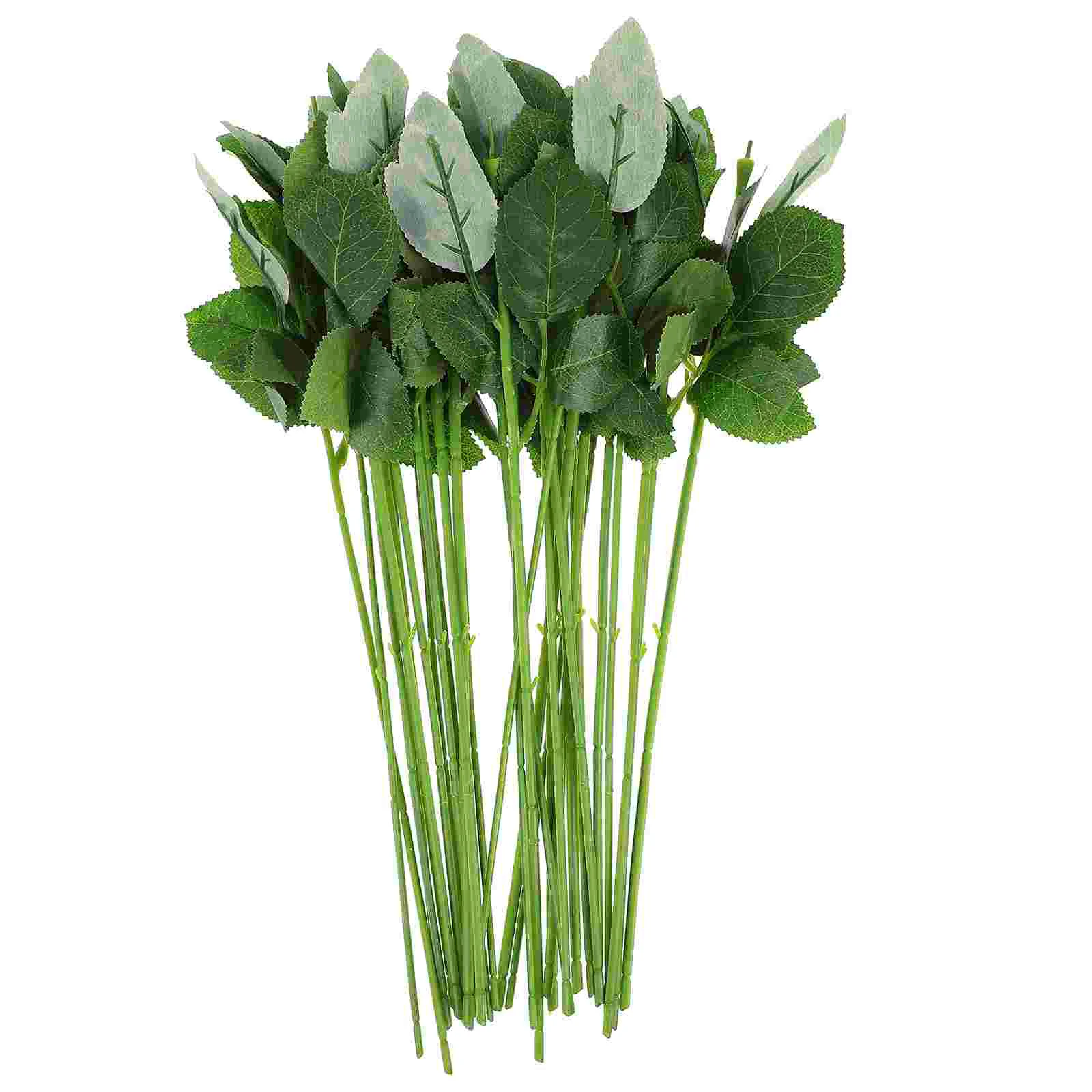 30pcs-Artificial-Leaf-Stems-Rose-Leaf-Stems-Stems-Flower-Arrangement ...