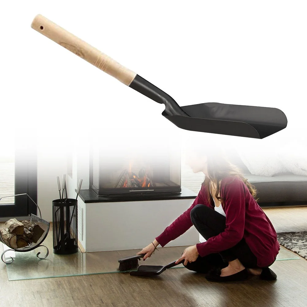 Chimney-Shovel-Fireplace-Tools-Steel-Dustpan-Ash-Shovel-Fireplace ...