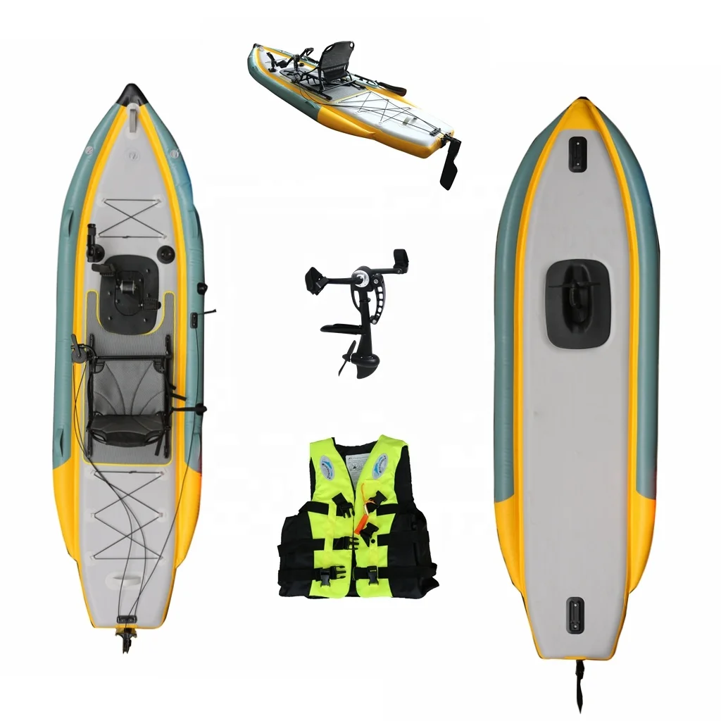 OEM-Inflatable-Fishing-Pedal-Kayak-PVC-Hull-Material-with-Seat-Used-for ...