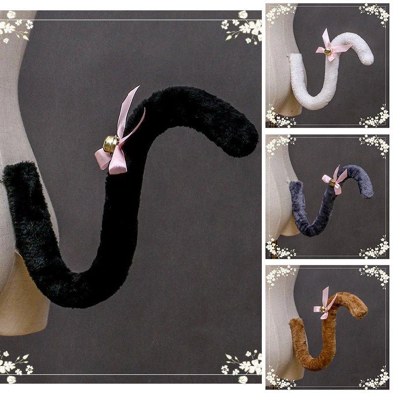 Cute-Cat-Tail-Cosplay-Anime-Kawaii-Animal-Halloween-Party-Costumes ...