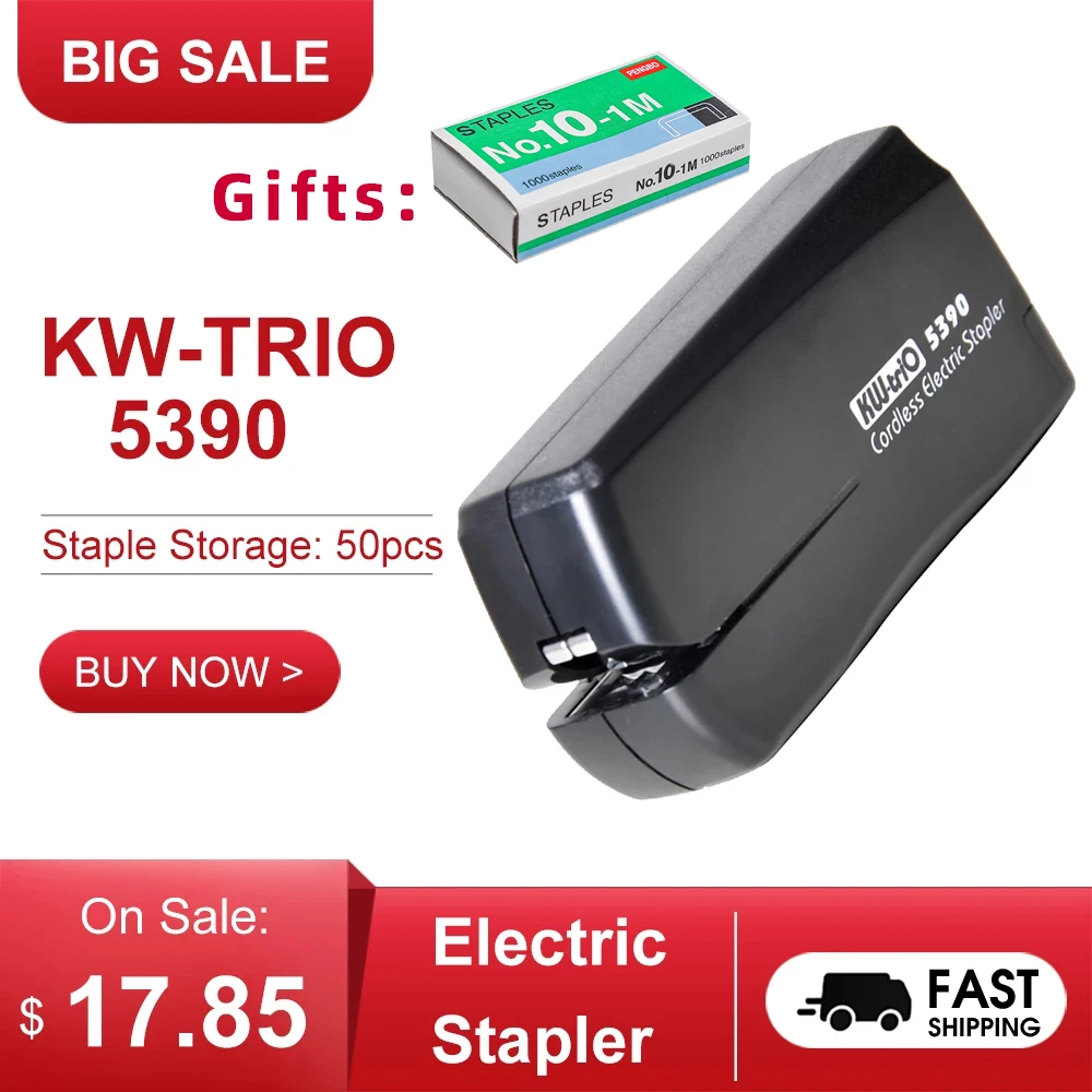 Electric-Stapler-Stationery-Automatic-No-10-Staples-School-Paper ...