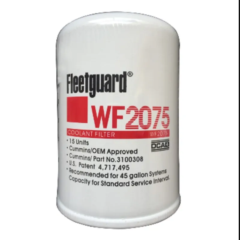 water filter element WF2075 3100308 3318318 DCA4 Coolant filter ...