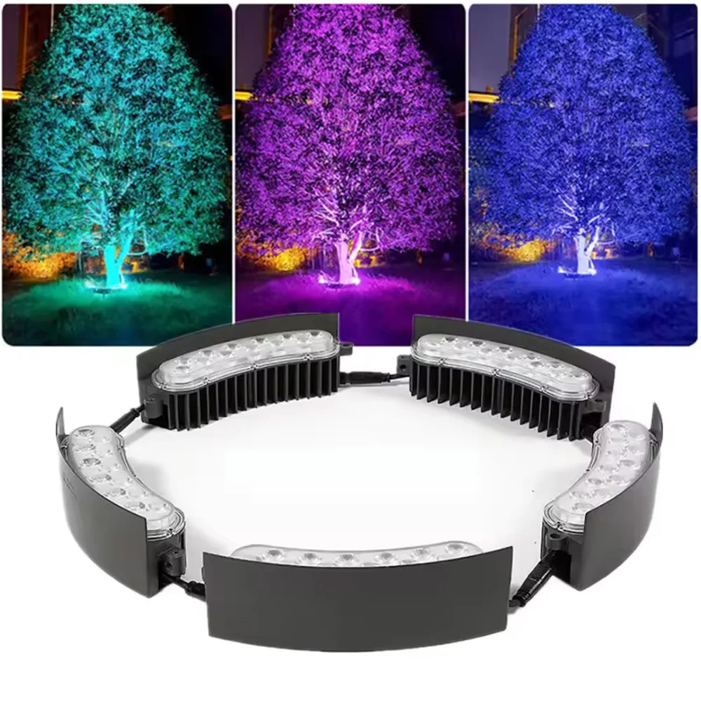 Outdoor-RGB-Color-Palm-Tree-Ring-Light-AC24V-12W-IP65-Waterproof-Park ...