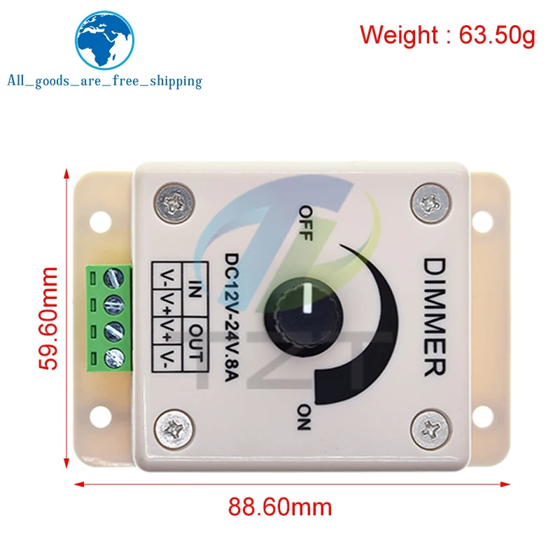 Voltage Regulator DC-DC Voltage Stabilizer 8A Power Supply Adjustable ...