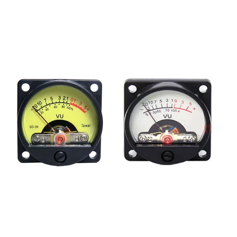 LUSYA-1pcs-500uA-630Ohm-Analog-Panel-34mm-VU-Meter-6-12V-Warm-Back ...