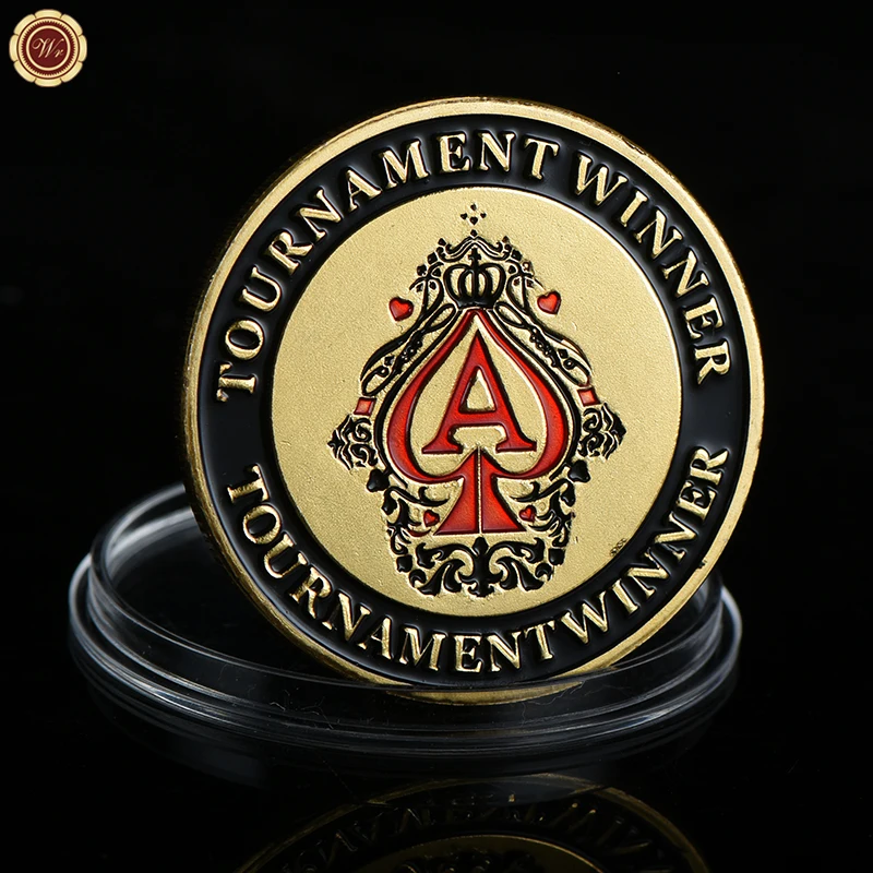 Tournament-Winner-Good-Luck-Coin-Chips-Gold-Plated-Casino-Table-Game ...