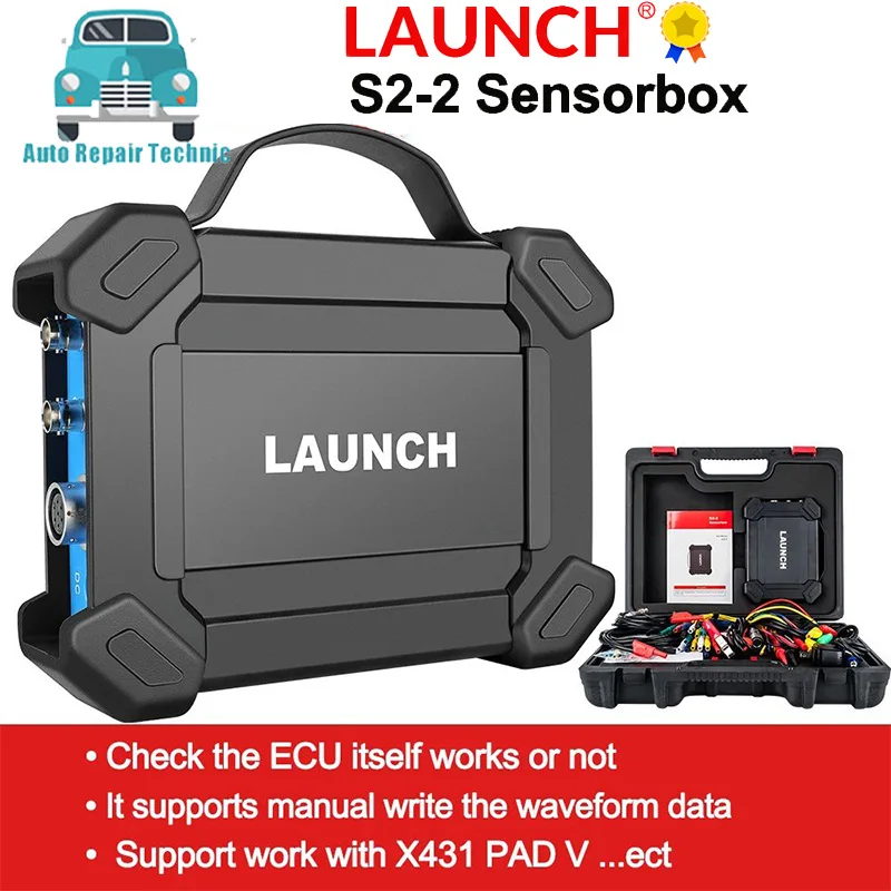 LAUNCH-X431-O2-2-Scope-box-Oscilloscope-4-Channels-100MHz-USB-DC ...