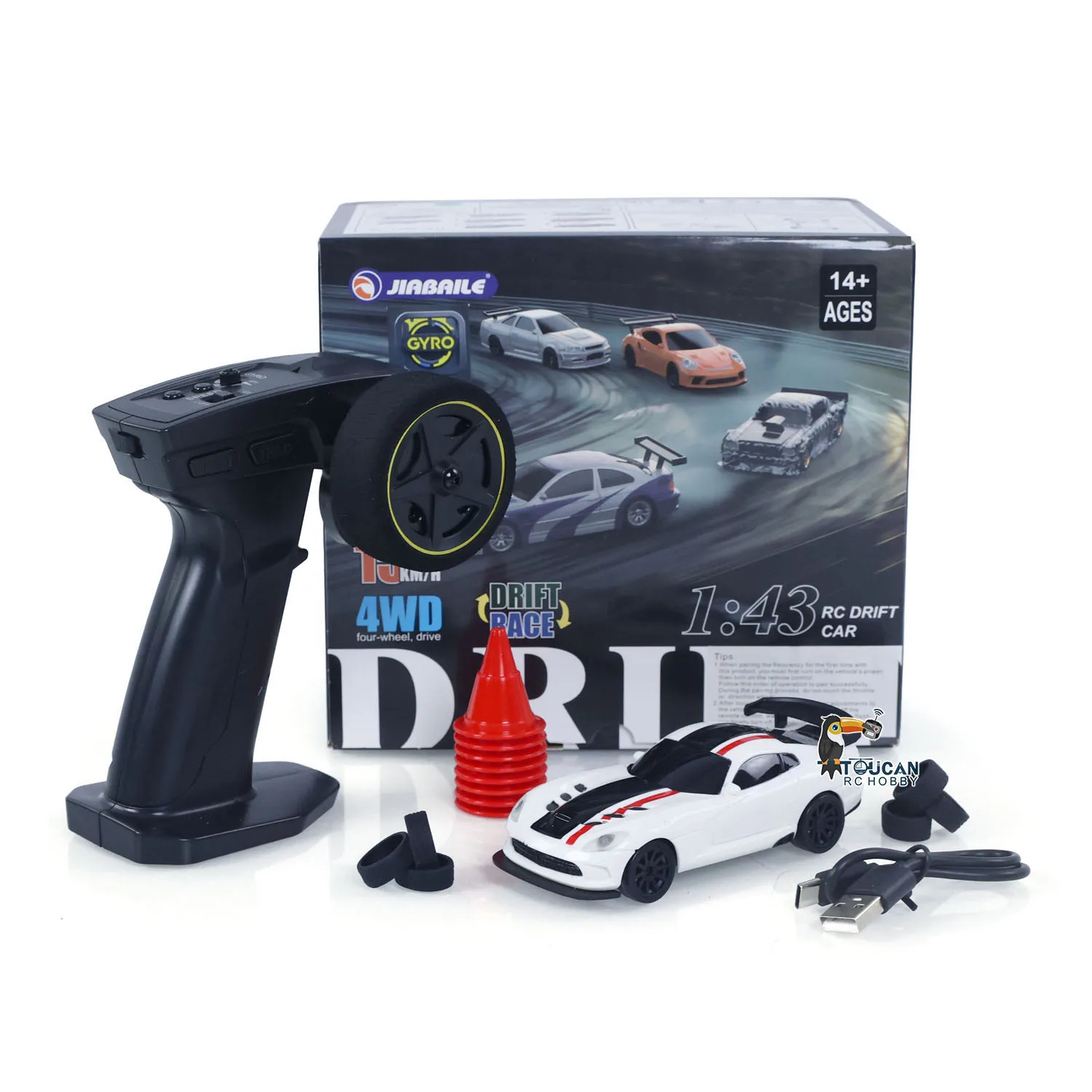 Neues Spielzeug 1/43 4WD 2,4g RTR RC Geschwindigkeitsauto Allradantrieb ...