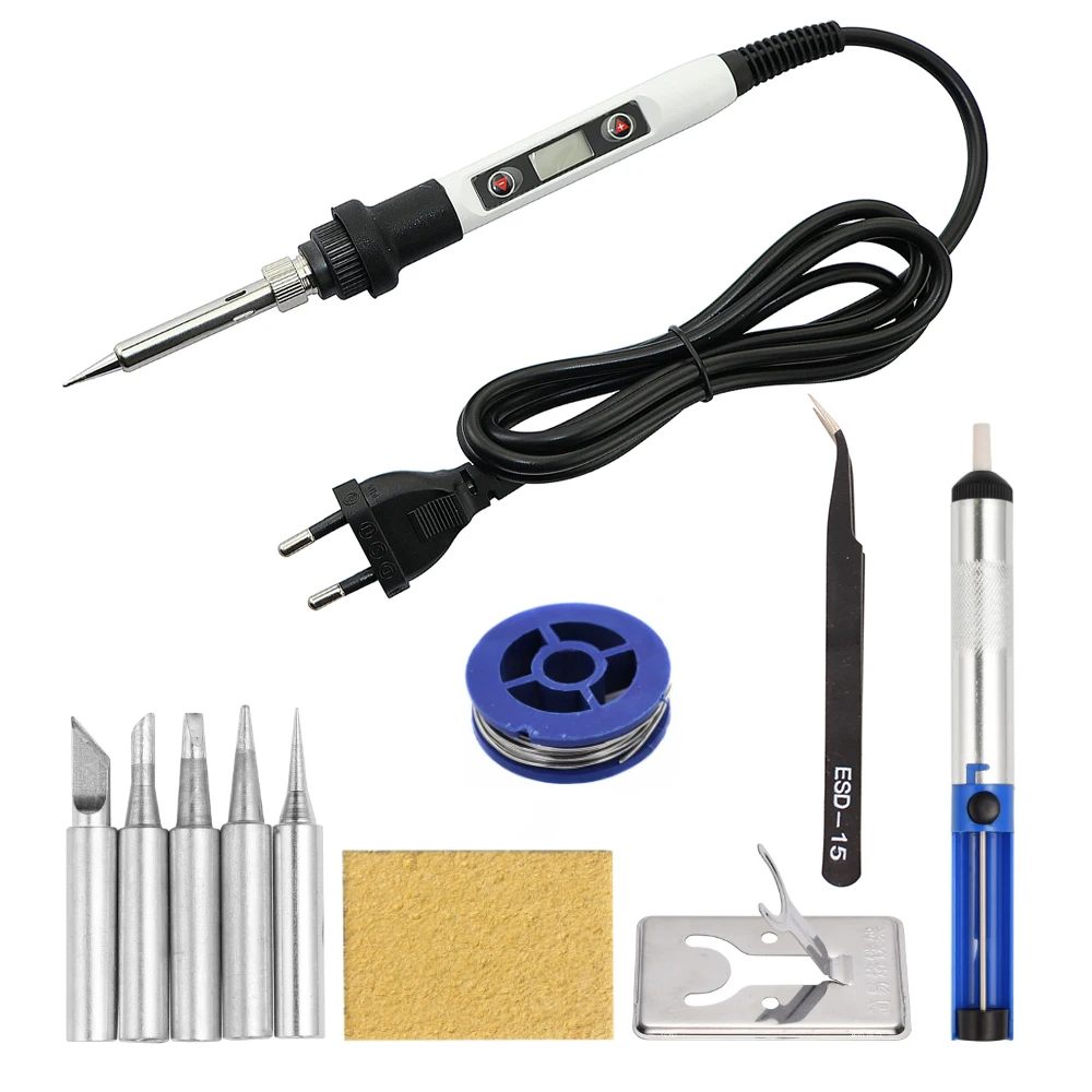LCD-Digital-Display-80W-Soldering-Iron-Adjustable-Temperature-Electric ...