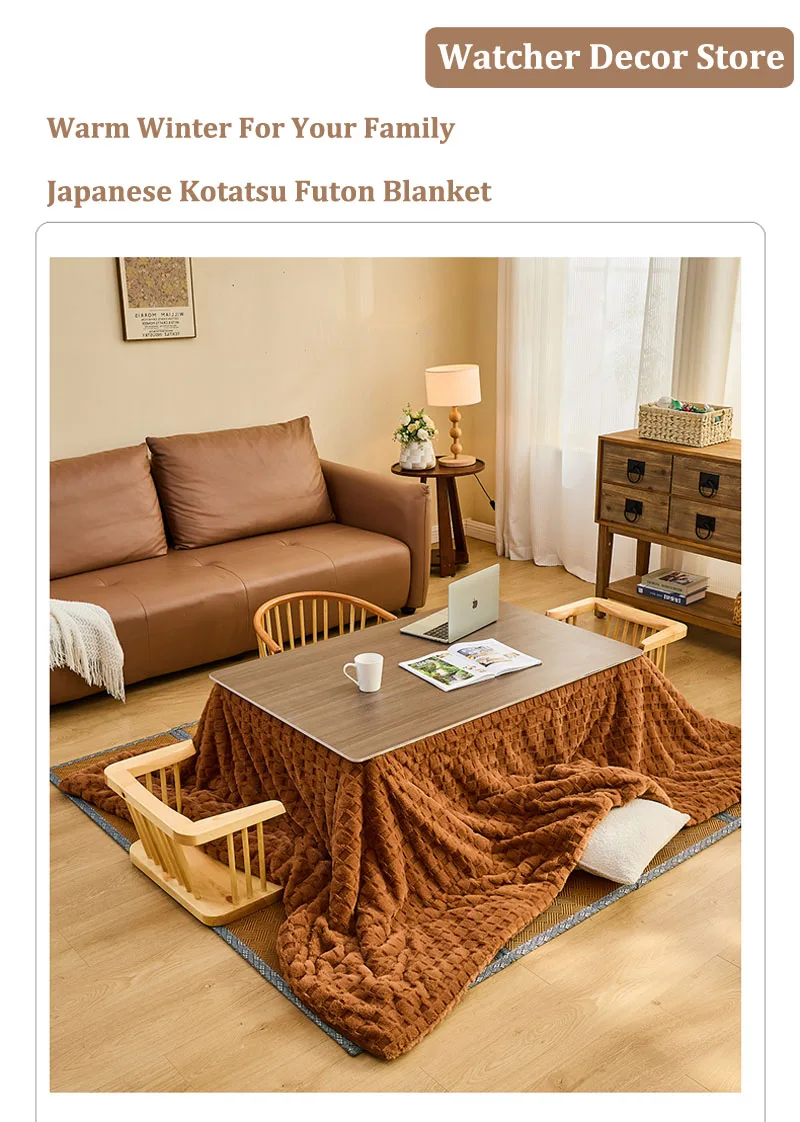 Fashion Winter Kotatsu Futon Blanket Soft Quilt 200x230cm Size Suitable ...