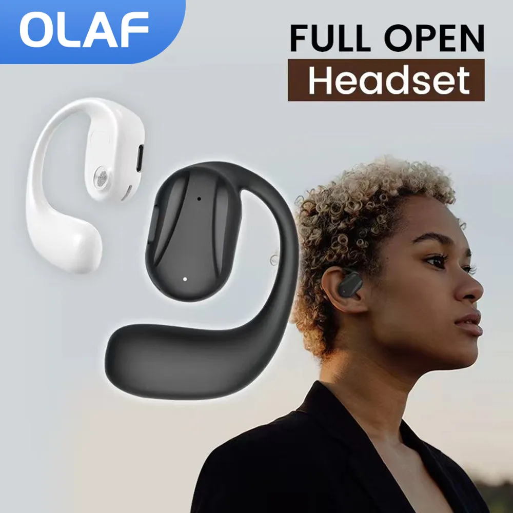 Full Open Headset Air Conduction Bluetooth Headphones Wireless Open Ear ...