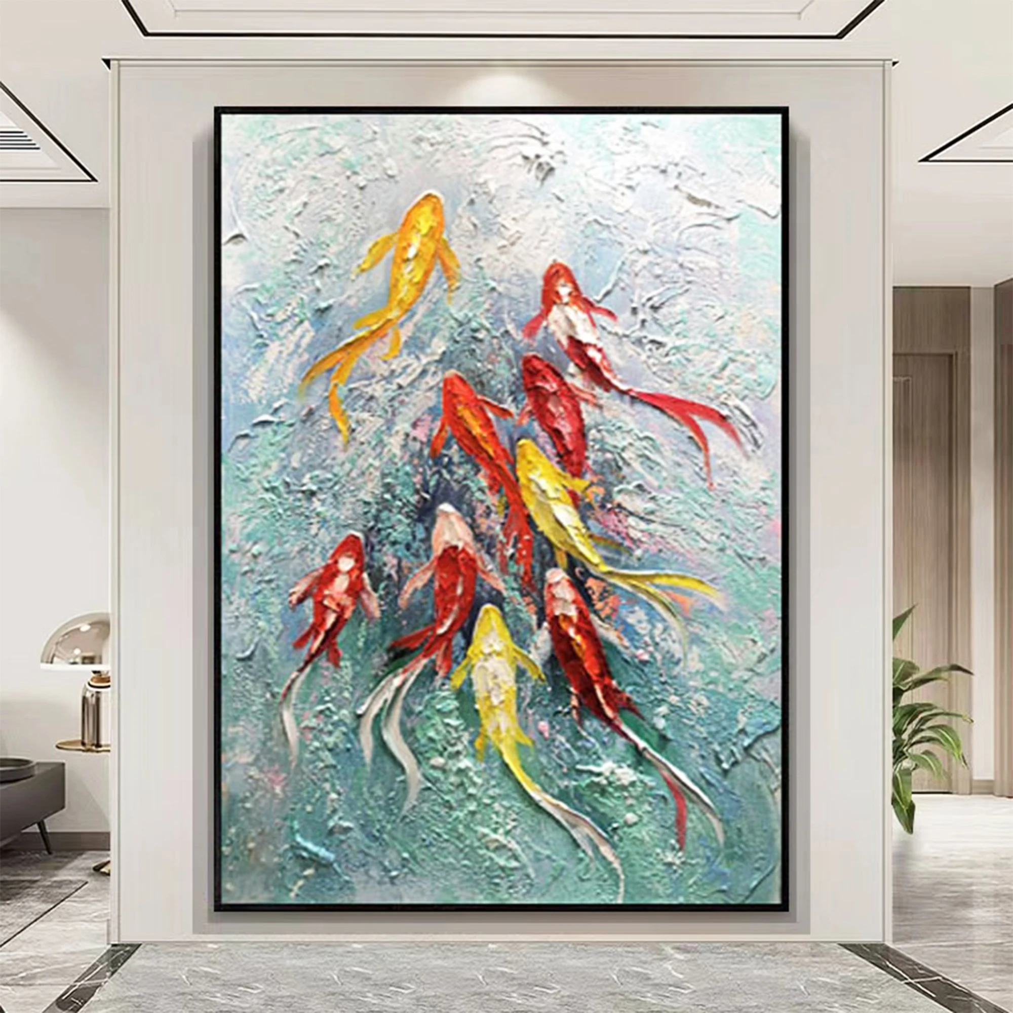 Colorful Koi Fish Art