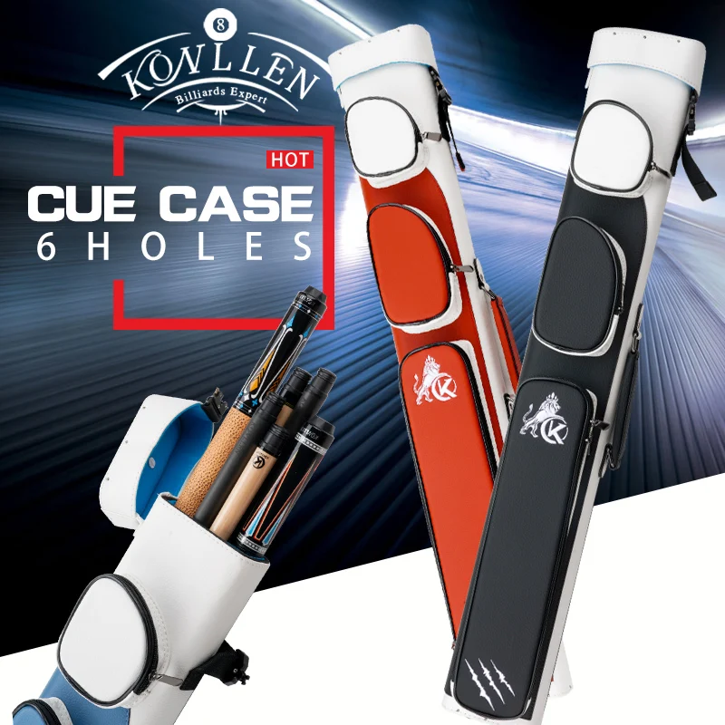 KONLLEN-Cue-Case-6-Holes-Cue-Case-High-Capacity-2-Butts-4-Shafts-2-4 ...