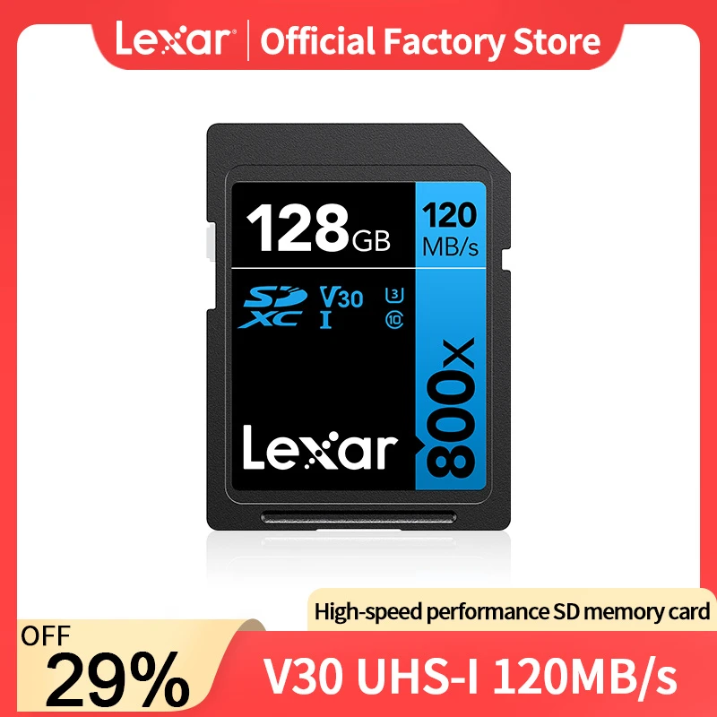Lexar Original SD Card 800X 256GB 128GB 64GB 32GB Memory Card C10 4K ...