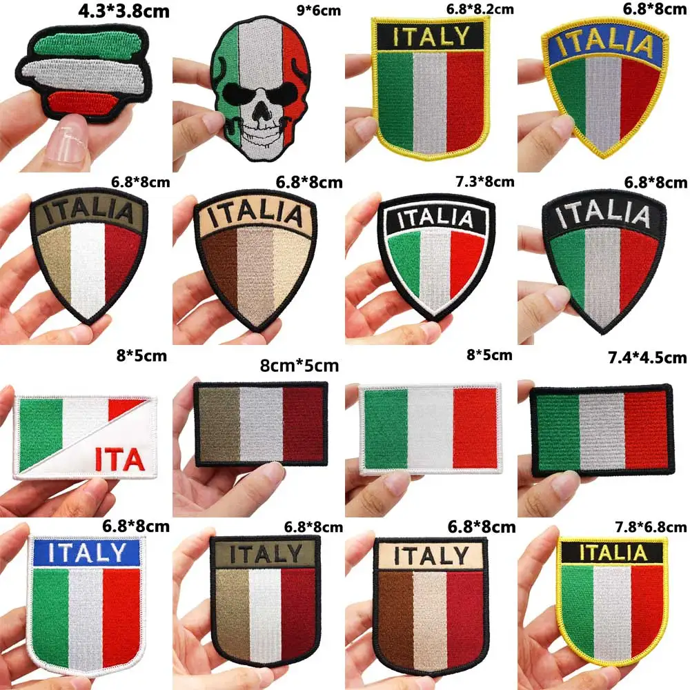Italian-flag-Tactical-Embroidery-Patches-for-Backpacks-and-Clothing-military-Accessories-with ...