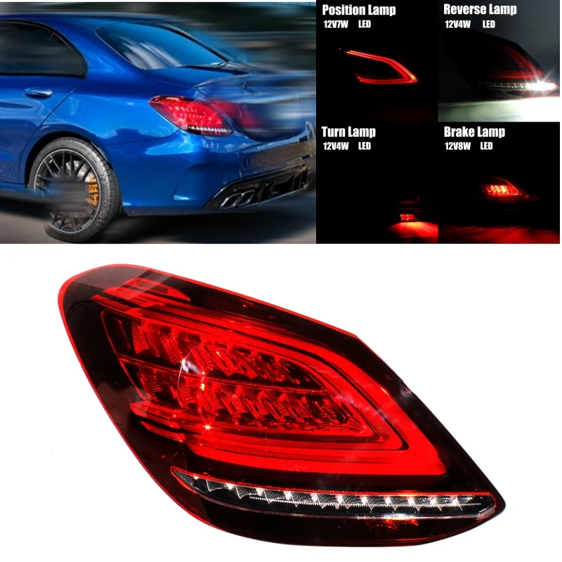 For-Benz-W205-2019-2020-2021-American-Version-1-pc-Left-Side-Rear-Tail ...
