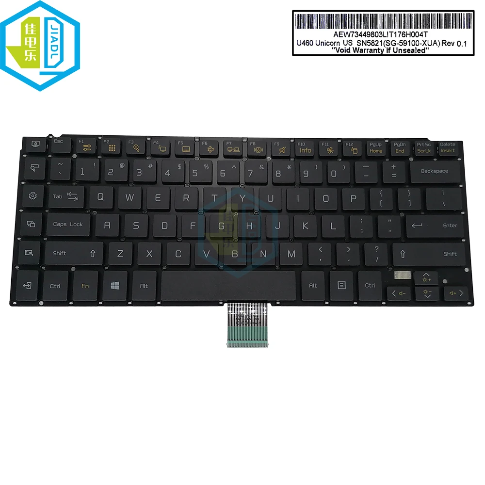 정품 미국 스페인어 키보드, LG LGU460 U460 UD460 LGU46 영어 스페인 노트북 교체 키보드, SN5821 SG ...
