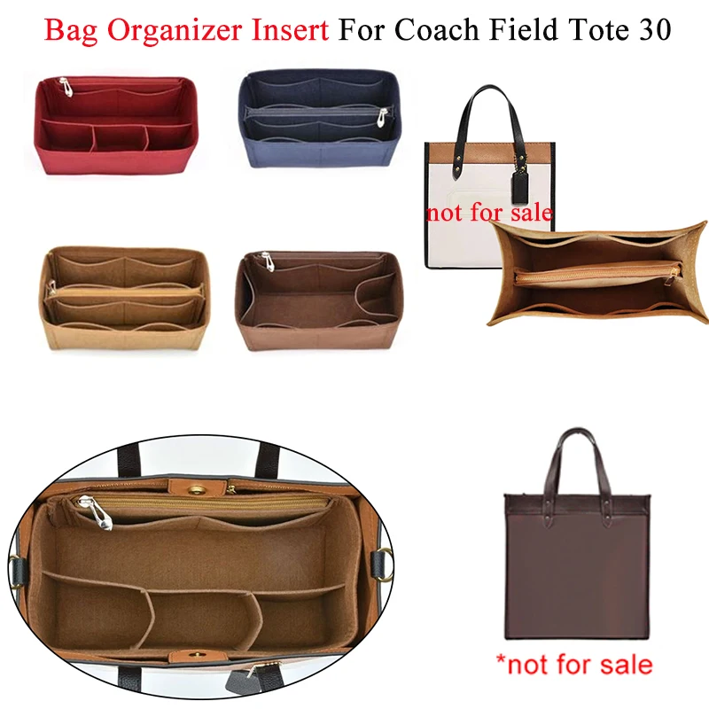 【Only Sale Inner Bag】Bag Organizer Insert For Coach Field Tote 30 Bag ...